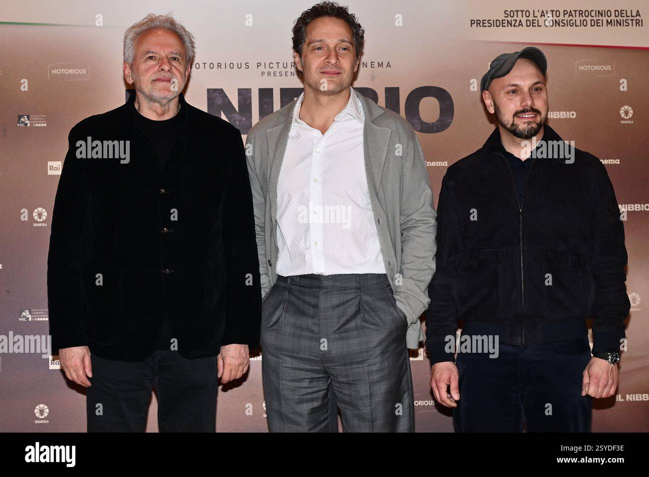 Sandro Petraglia, Claudio Santamaria and Alessandro Tonda attends the ...