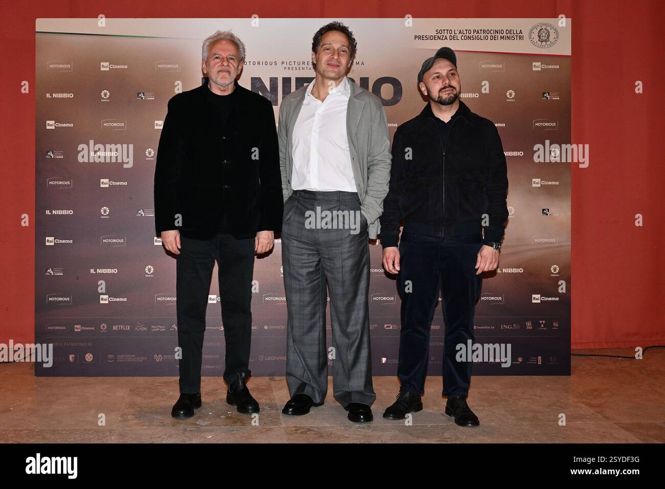 Sandro Petraglia, Claudio Santamaria and Alessandro Tonda attends the ...