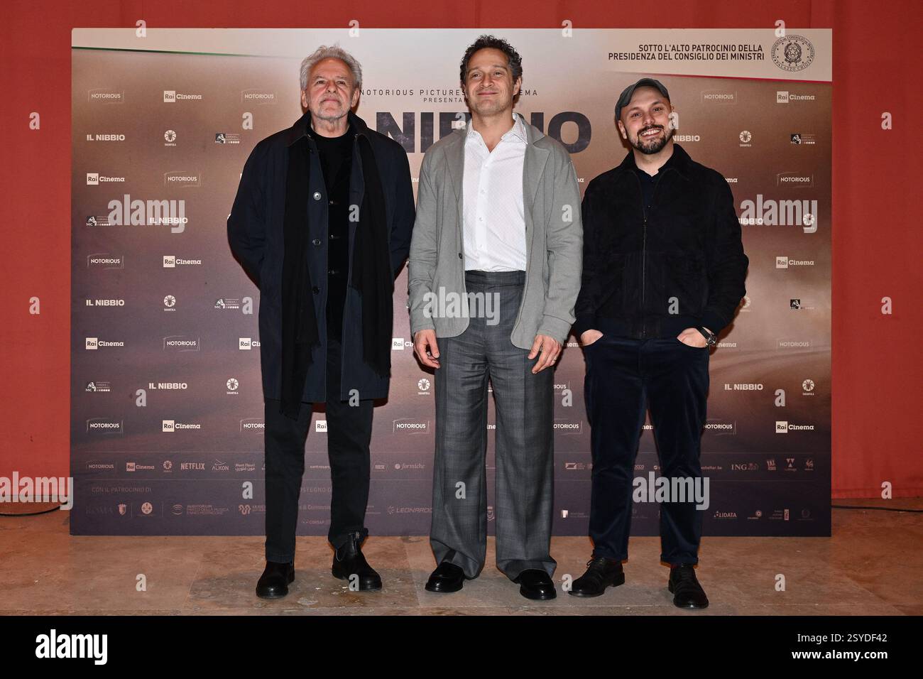 Sandro Petraglia, Claudio Santamaria and Alessandro Tonda attends the ...