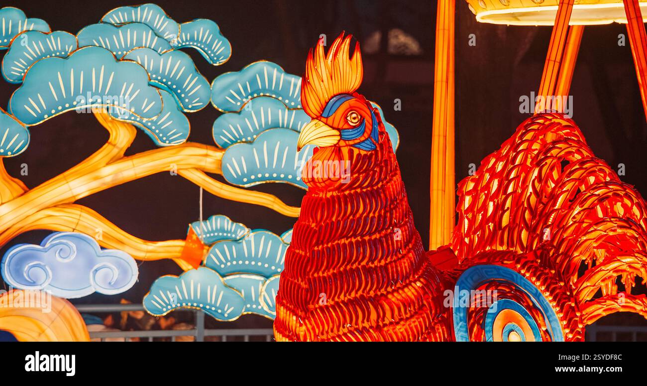 Beijing, China. Zigong Lantern Festival. Amazing Glowing Lantern ...