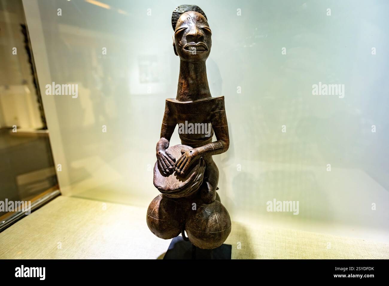 Old African wooden figurine used for tribal dance and rituals in ...