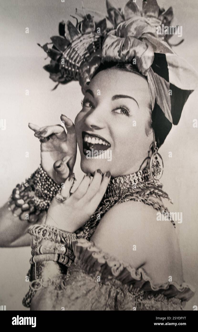 Brazil, Rio de Janeiro, famous dancer and actress Carmen Miranda Stock ...