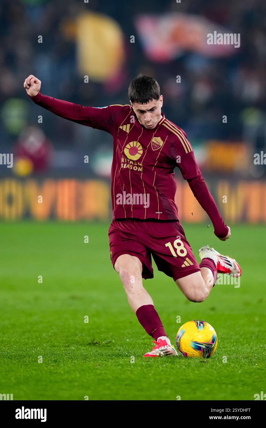 Matias Soule' of AS Roma during the Serie A Enilive match between AS ...