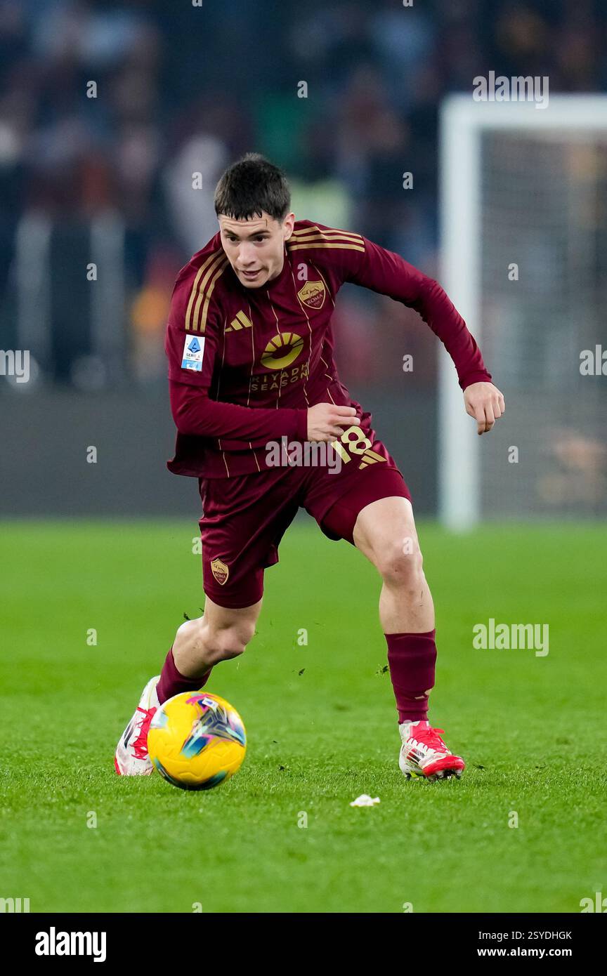 Matias Soule' of AS Roma during the Serie A Enilive match between AS ...