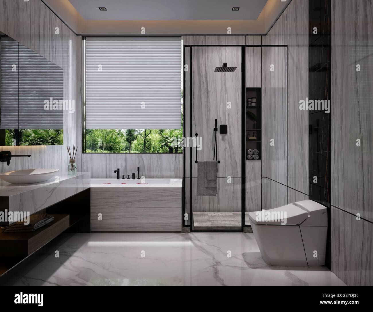 Modern bath decor hi-res stock photography and images - Alamy