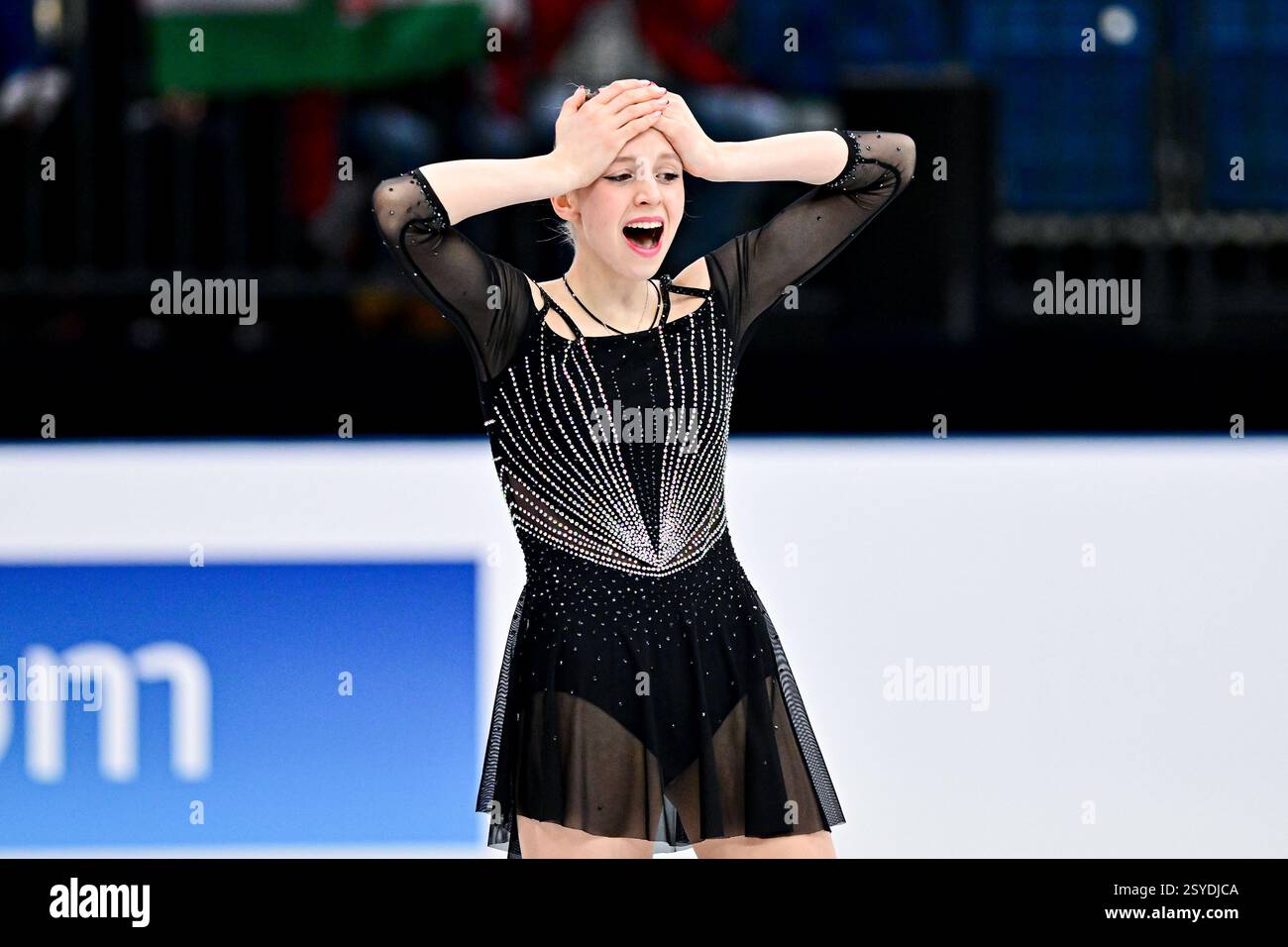 Polina POLMAN & Gabriel RENOLDI (ITA), during Junior Pairs Short ...