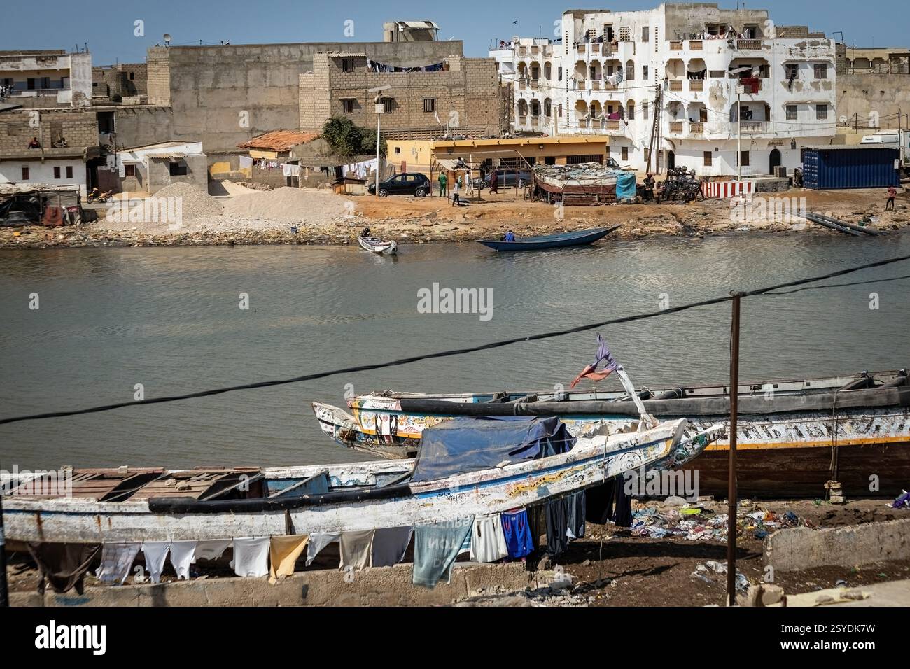 Old town St. Louis UNESCO Heritage site in Senegal Stock Photo - Alamy