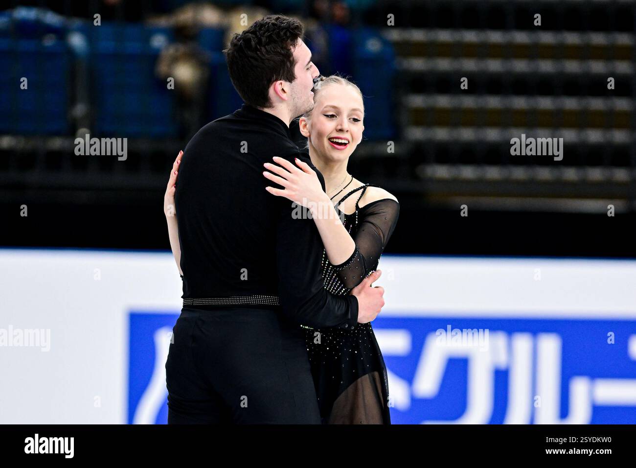 Polina POLMAN & Gabriel RENOLDI (ITA), during Junior Pairs Short ...