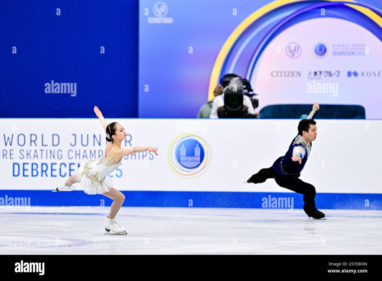 Sae SHIMIZU & Lucas Tsuyoshi HONDA (JPN), during Junior Pairs Short ...