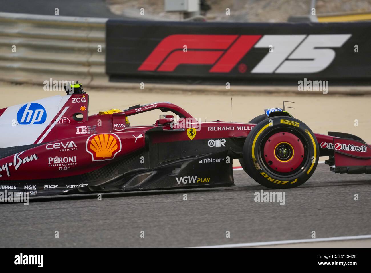 Sakhir, Bahrain. 28 Feb, 2025. Lewis Hamilton, during the Formula 1 ...