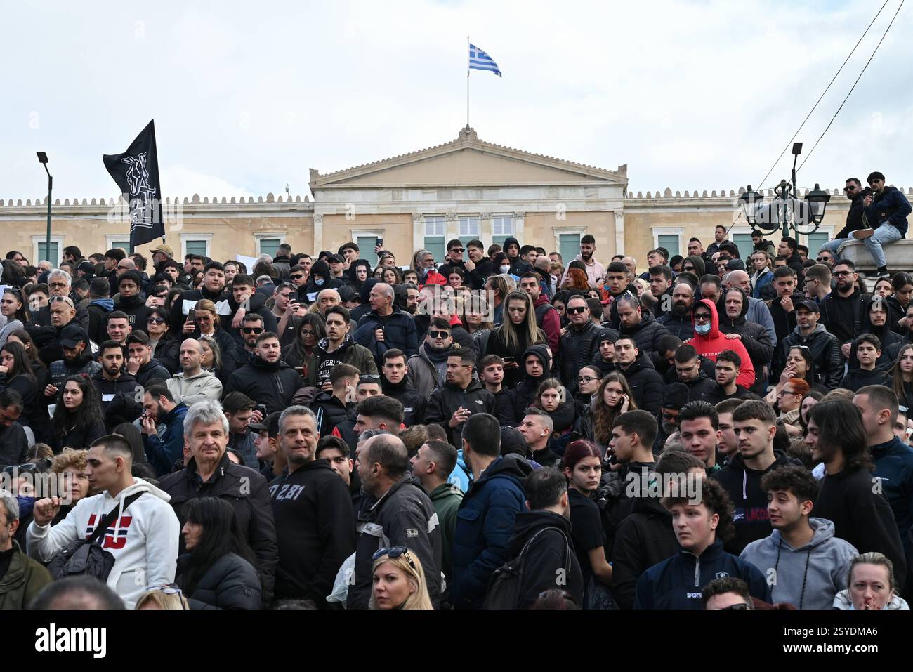 Massive rally in front of the Greek Parliament to demand justice on the ...