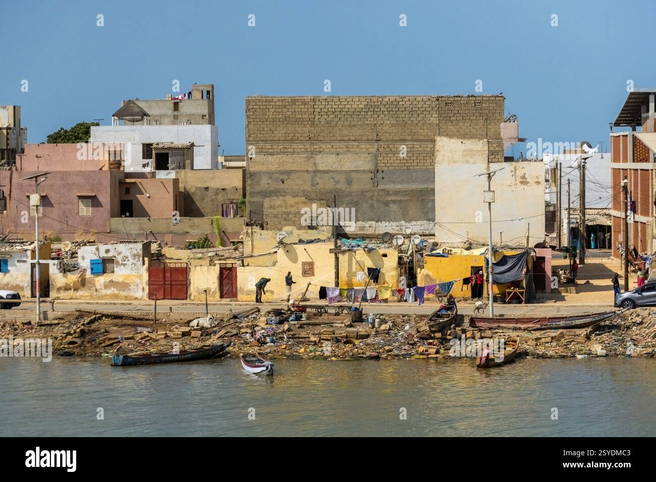 Old town St. Louis UNESCO Heritage site in Senegal Stock Photo - Alamy