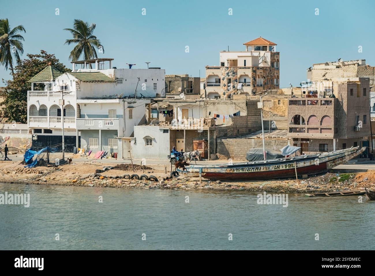 Old town St. Louis UNESCO Heritage site in Senegal Stock Photo - Alamy