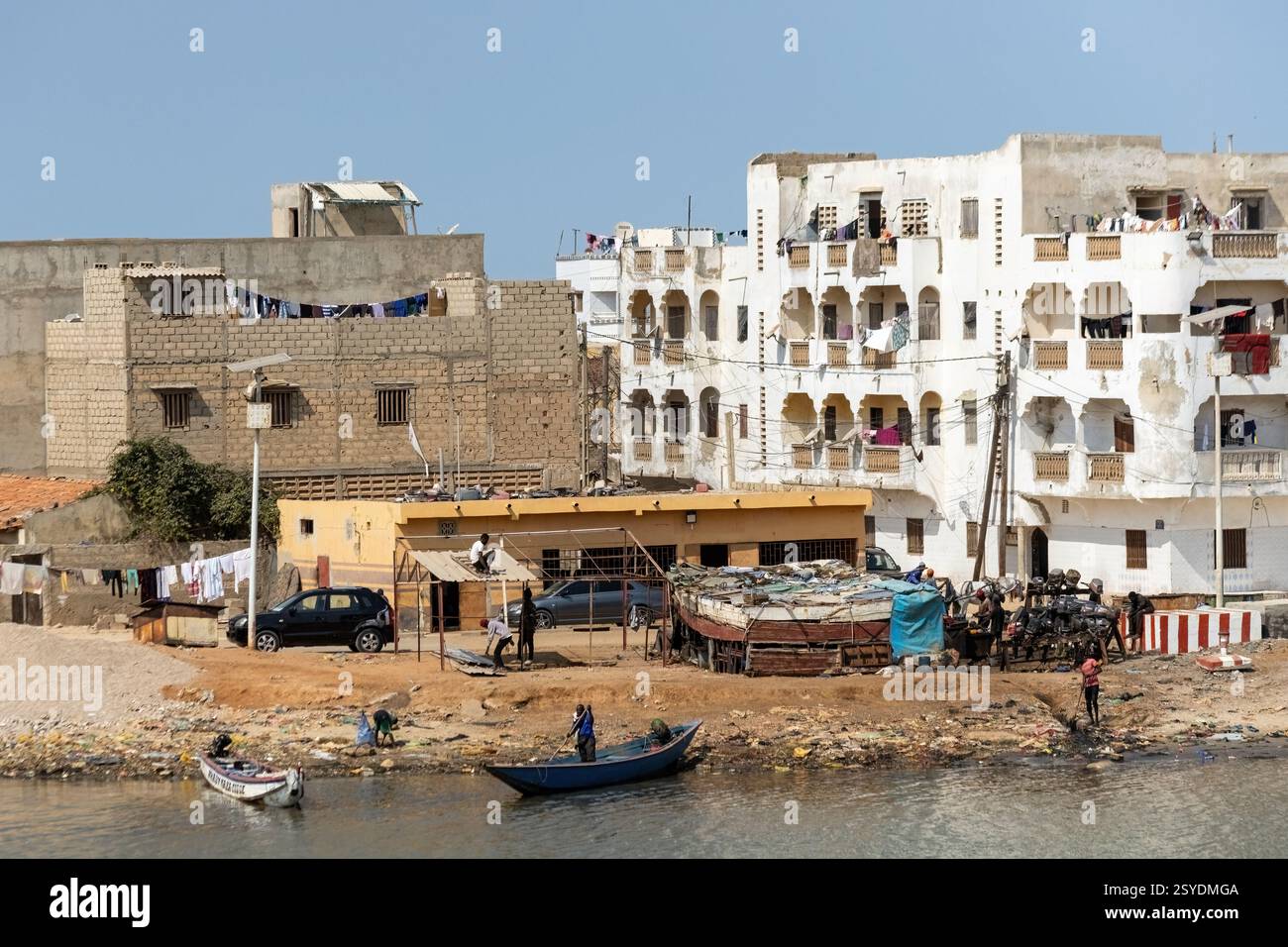 Old town St. Louis UNESCO Heritage site in Senegal Stock Photo - Alamy