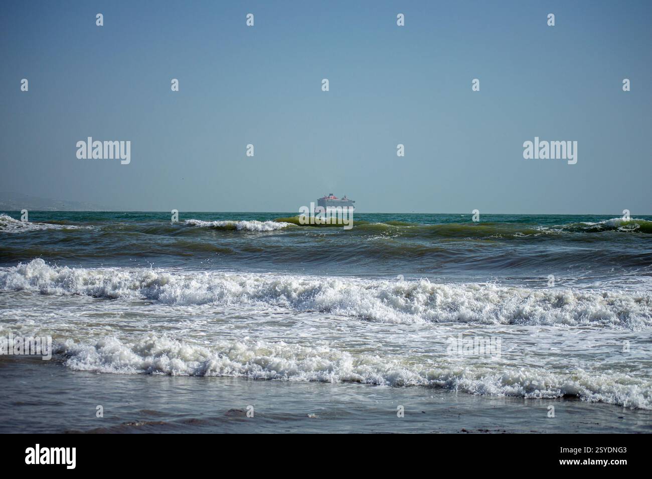 MALAGA, SPAIN - NOVEMBER 15, 2024: Coastal flooding and garbage caused ...