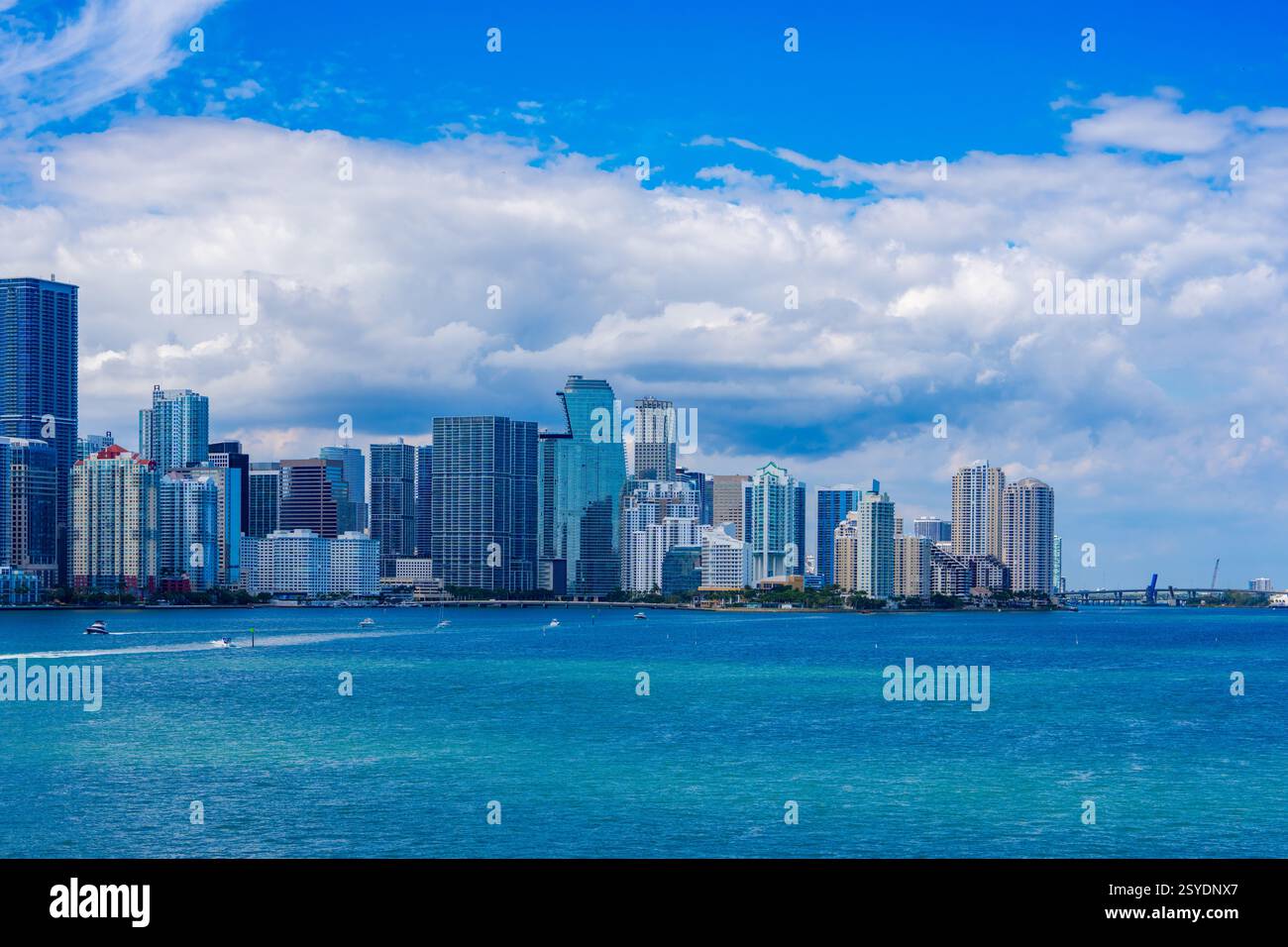 Aerial photo Brickell Miami skyline 2025 Stock Photo - Alamy