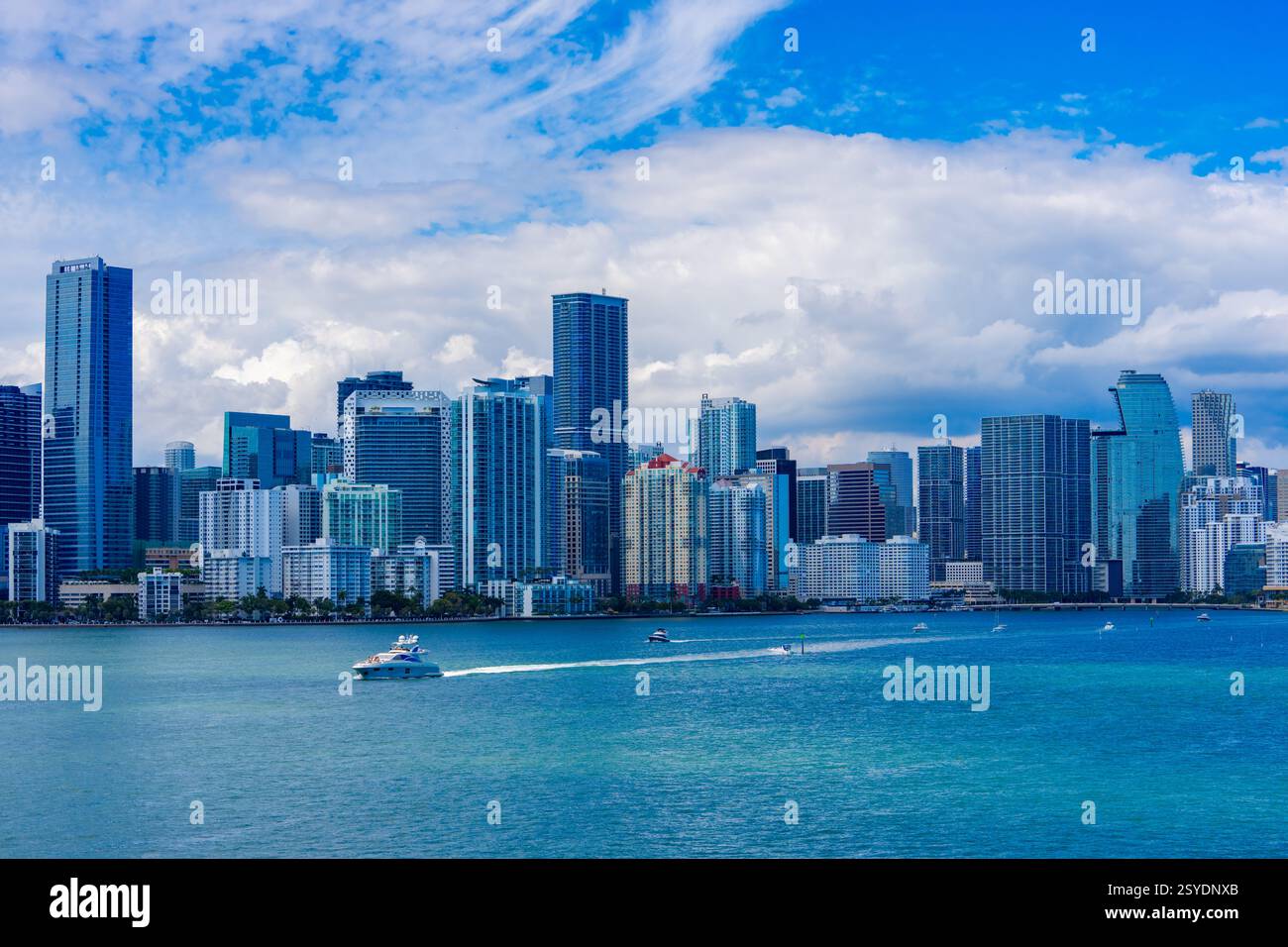 Aerial photo Brickell Miami skyline 2025 Stock Photo - Alamy