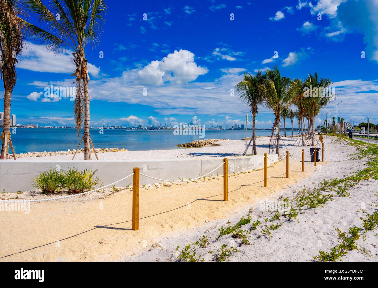 Hobie Beach north side Miami Rickenbacker Causeway Stock Photo - Alamy