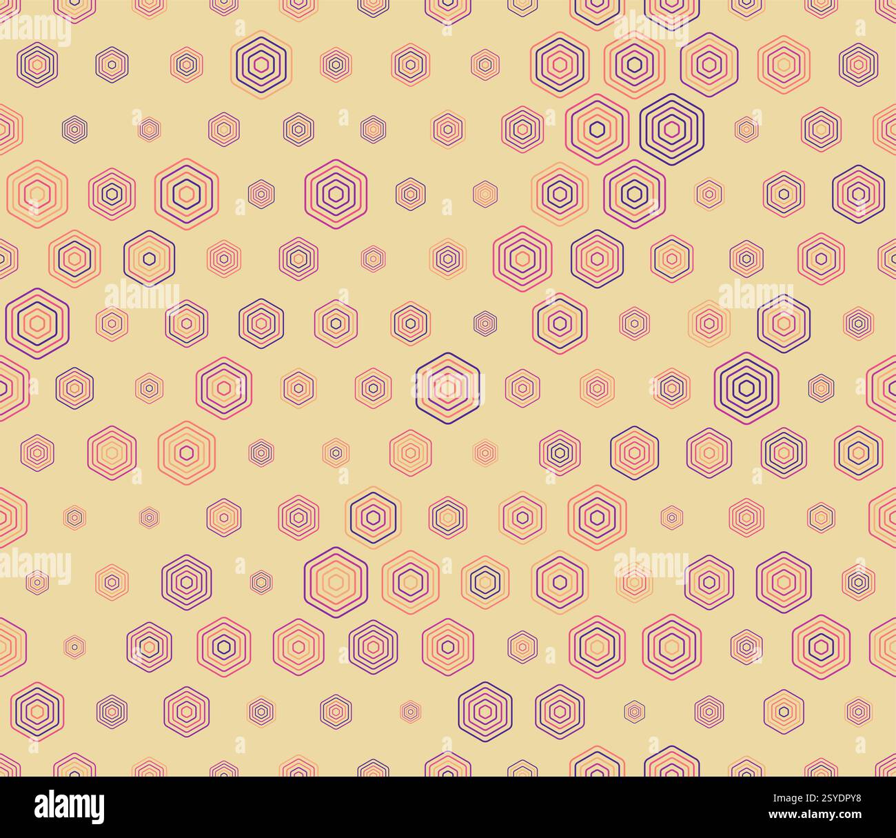 Tileable mosaic background. Multicolored geometric elements of varied size. Rounded stacked ...