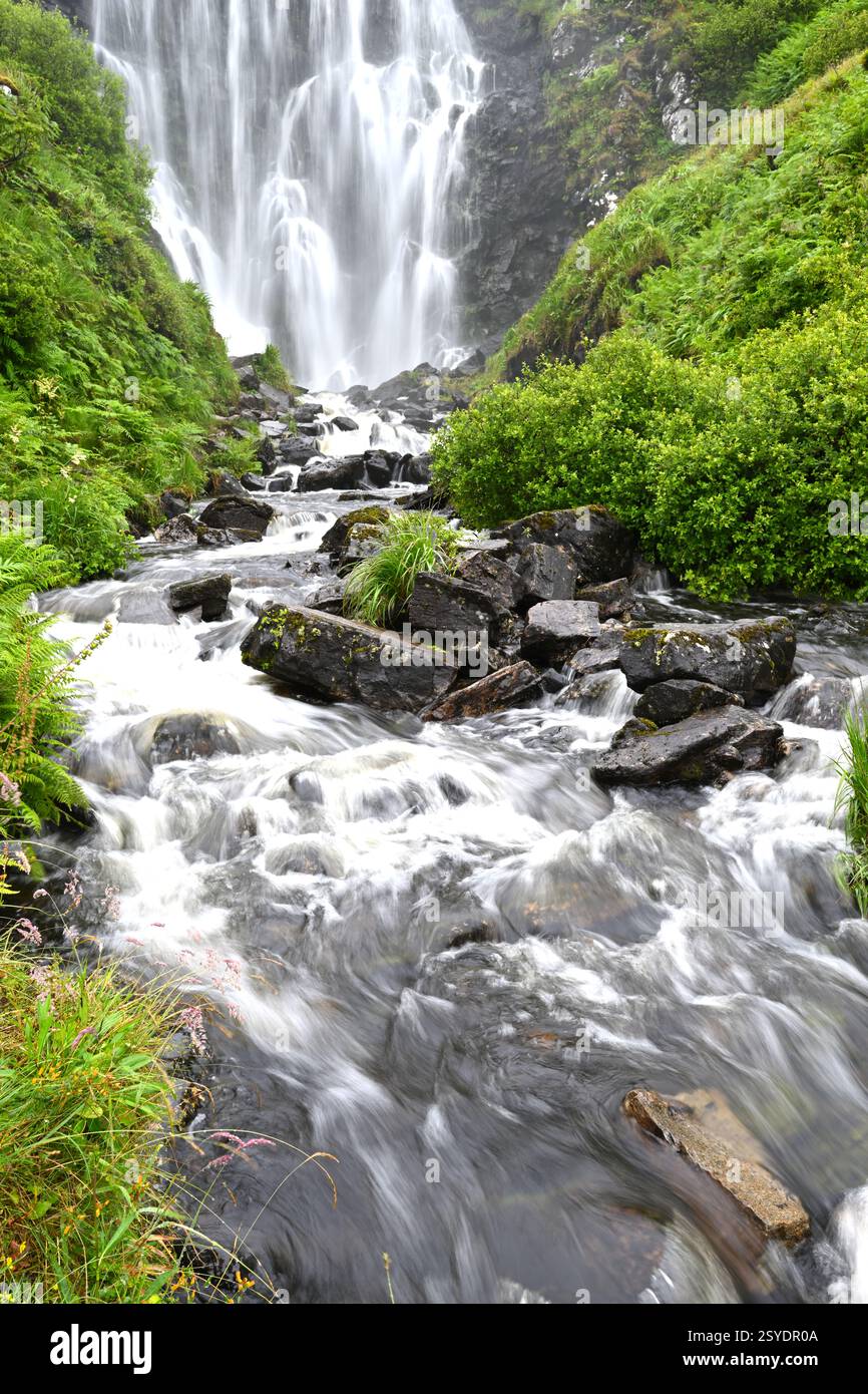 Clashnessie Falls also known as Clais an Easaidh waterfall in Assynt ...