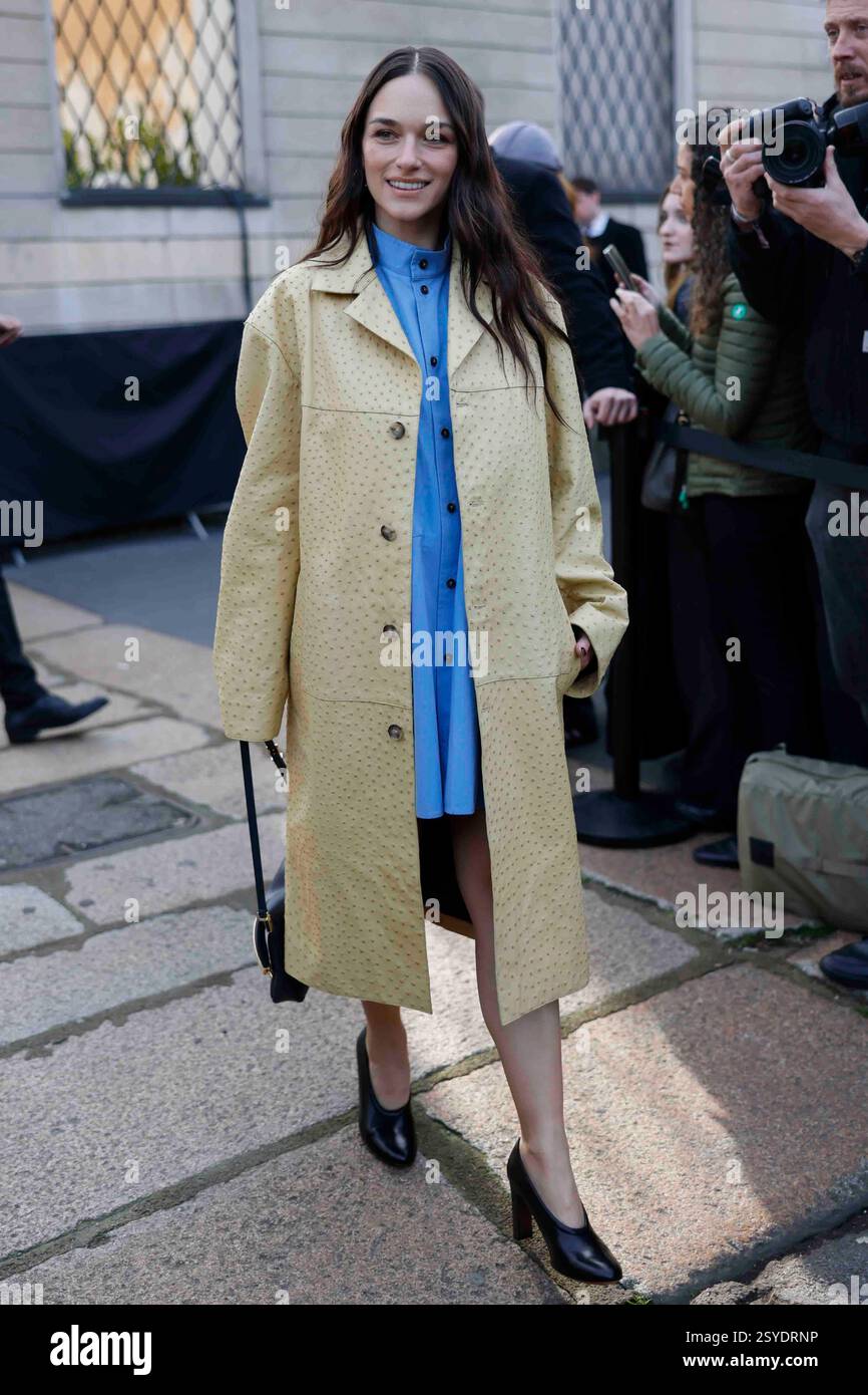 Emanuela Postacchini arrives to Tod’s fashion show during the Milan ...