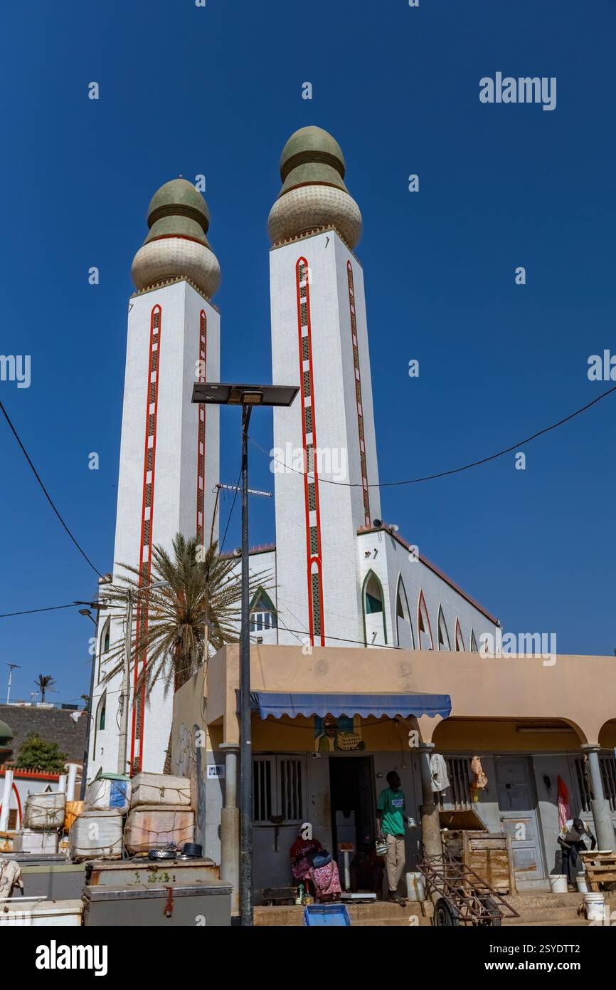 Outside view of the Mosque of the Divinity in Dakar city Senegal Stock ...