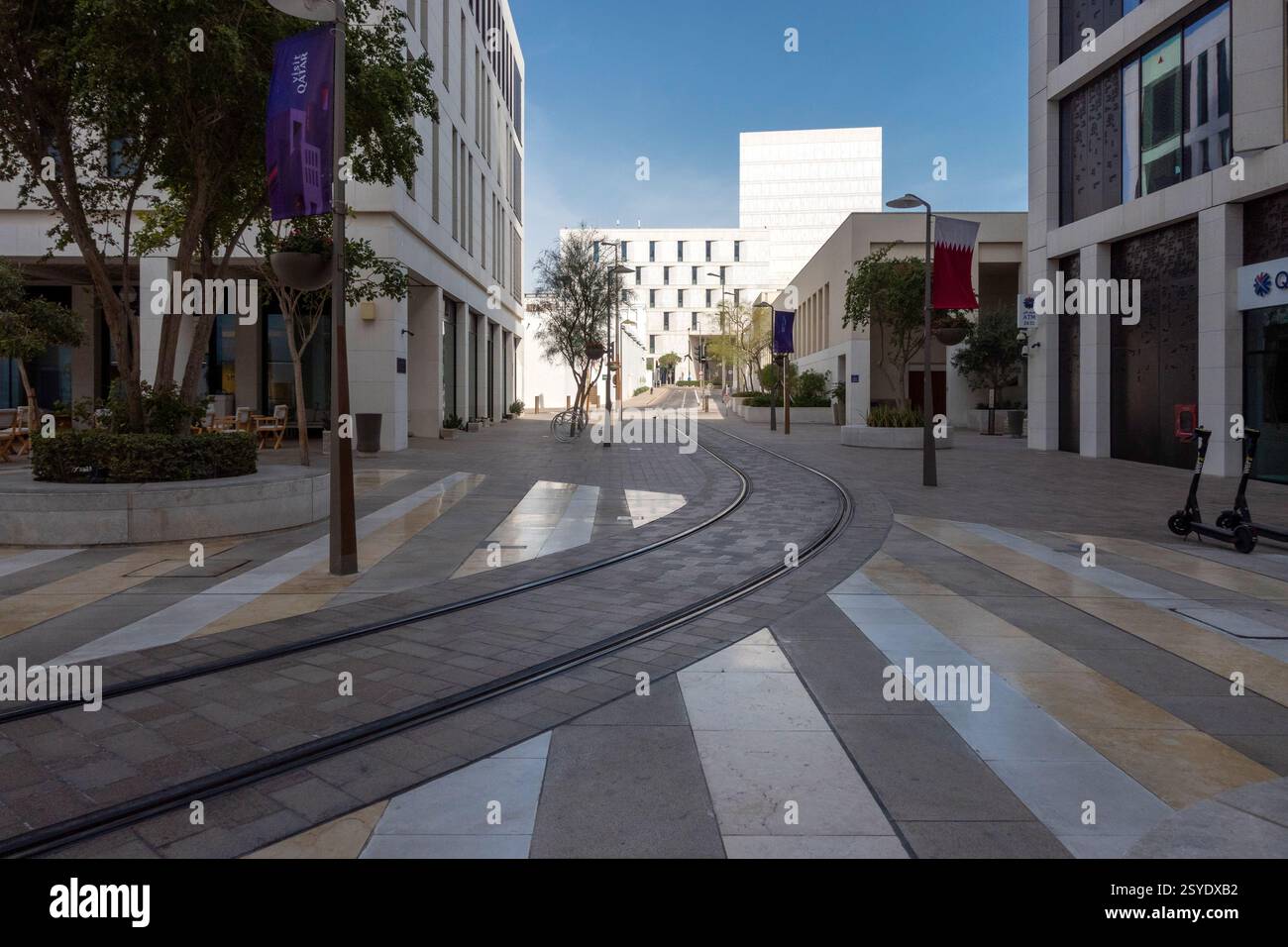 Building Architecture of Msheireb Downtown Doha Qatar Stock Photo - Alamy
