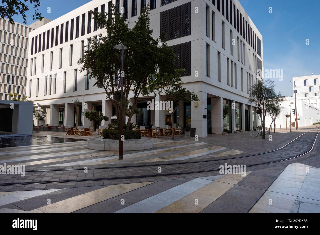 Building Architecture of Msheireb Downtown Doha Qatar Stock Photo - Alamy