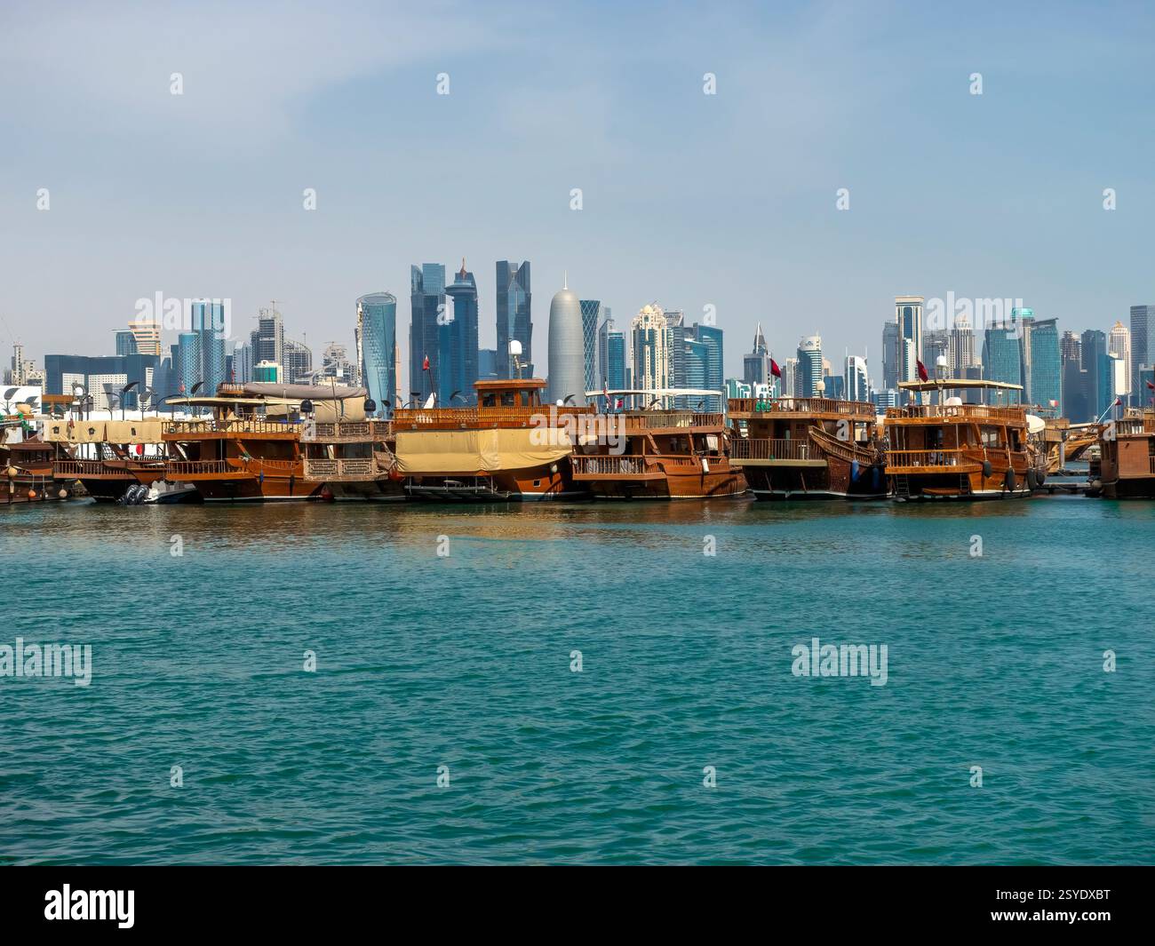 Panoramic Doha Skyline from MIA Park Doha Qatar Stock Photo - Alamy