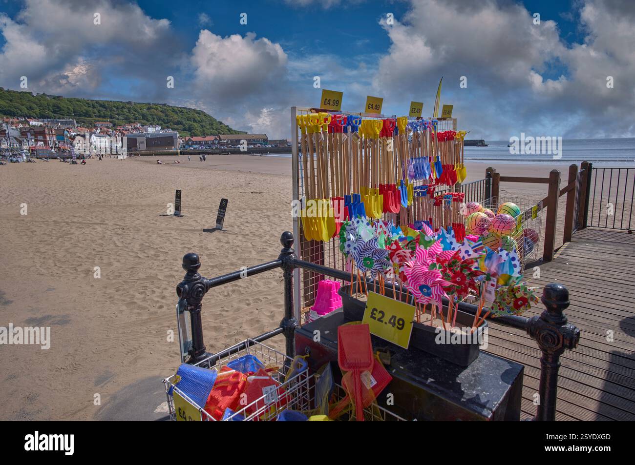 Colour photos of Scarborough South Bay Sea Front beach shop Stock Photo ...