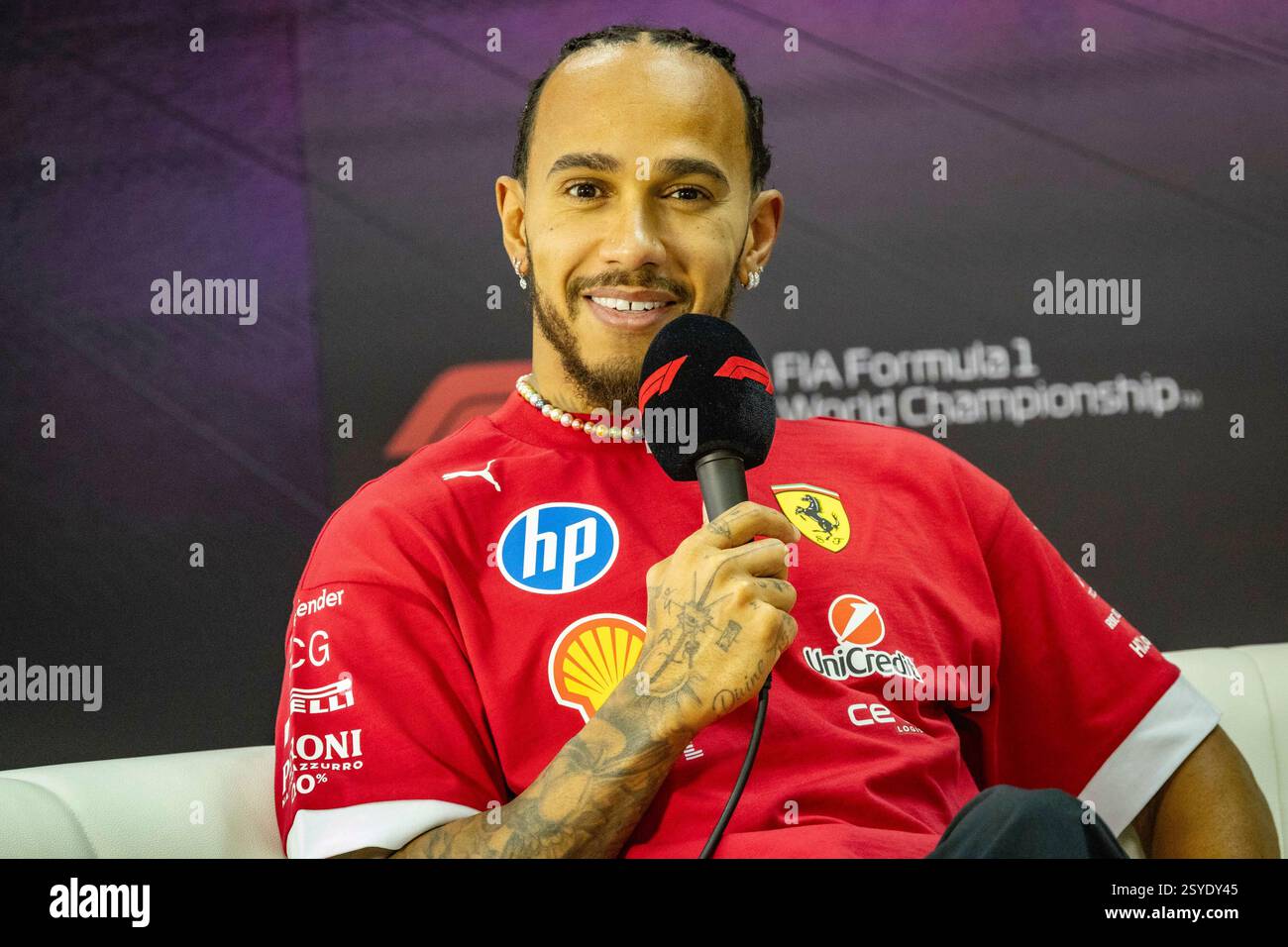 Sakhir, Bahrain. 28th Feb, 2025. Lewis Hamilton (UK, Scuderia Ferrari ...