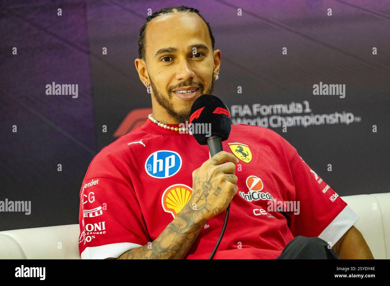 Sakhir, Bahrain. 28th Feb, 2025. Lewis Hamilton (UK, Scuderia Ferrari ...