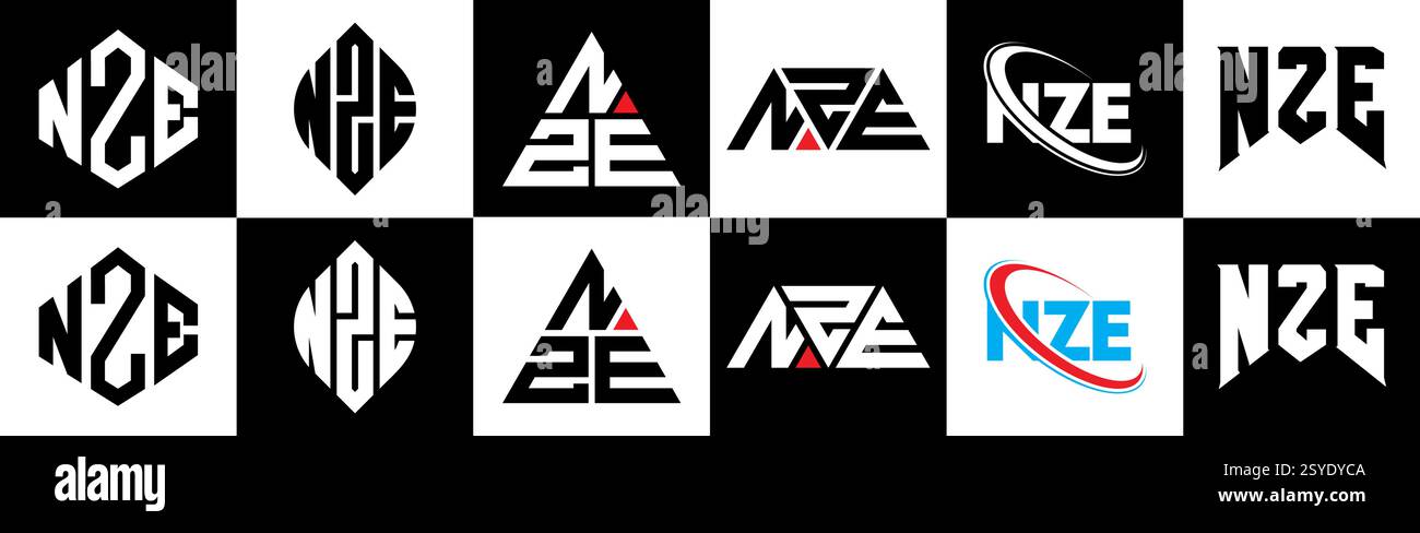 Nze polygon hi-res stock photography and images - Alamy
