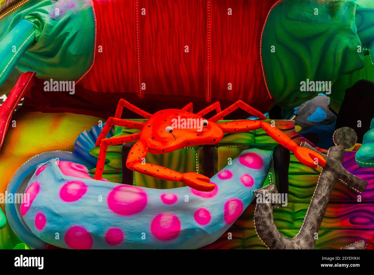 Hamrun, Malta - February 23rd, 2025 - Colorful Parade Float with ...