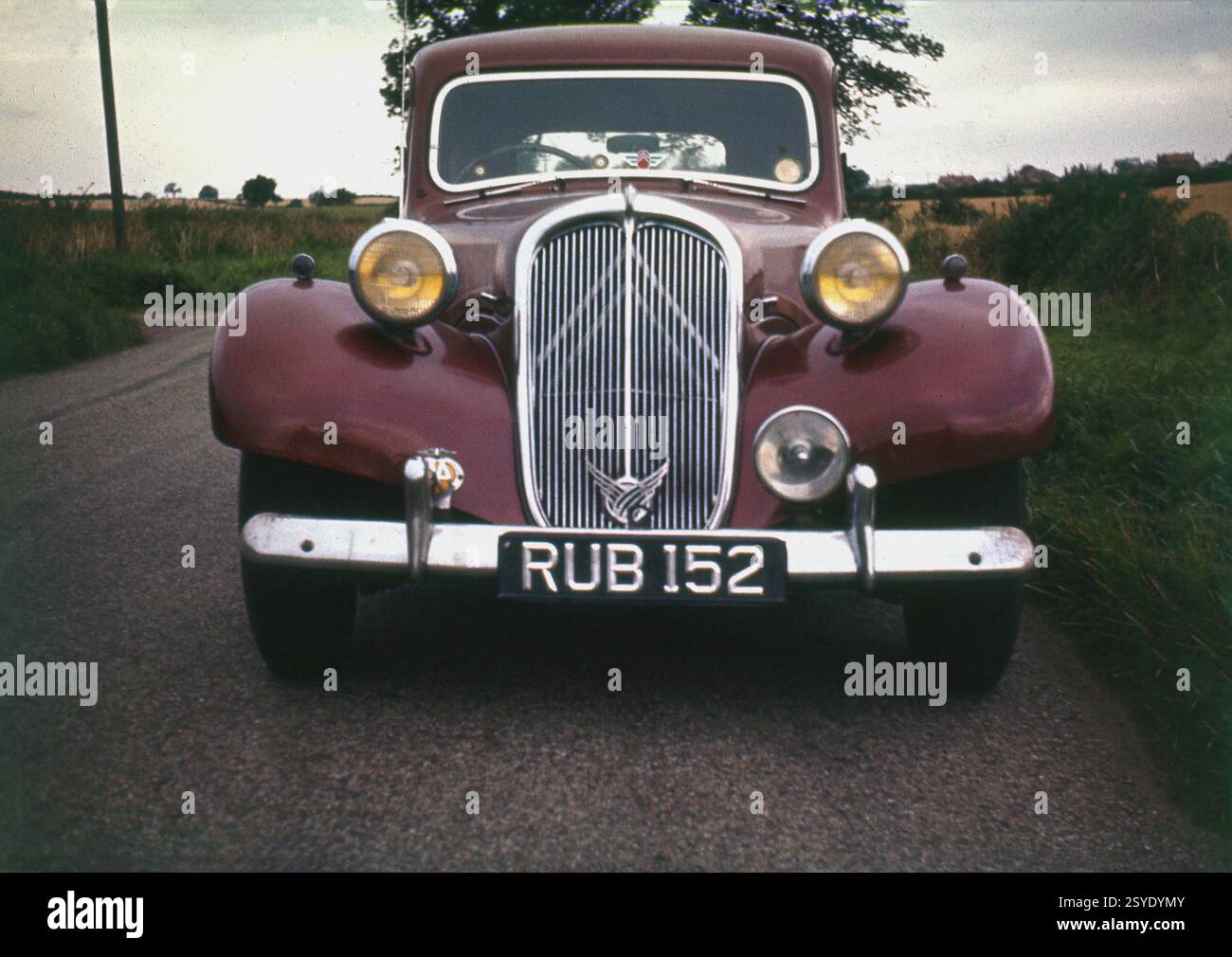 1966, historical, front view of a classic French car, a Citroen ...