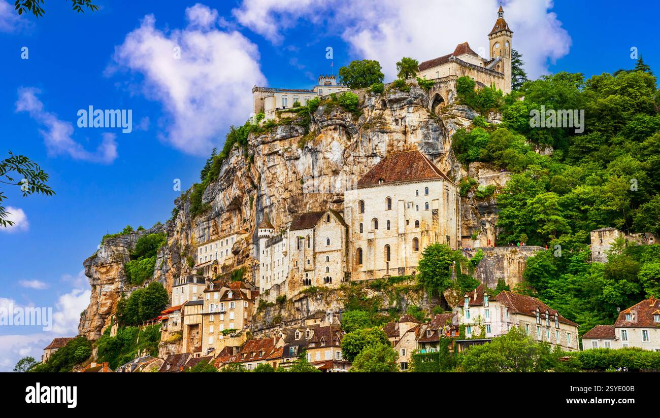 France travel, landmarks and historic places. Rocamadour - beautiful ...