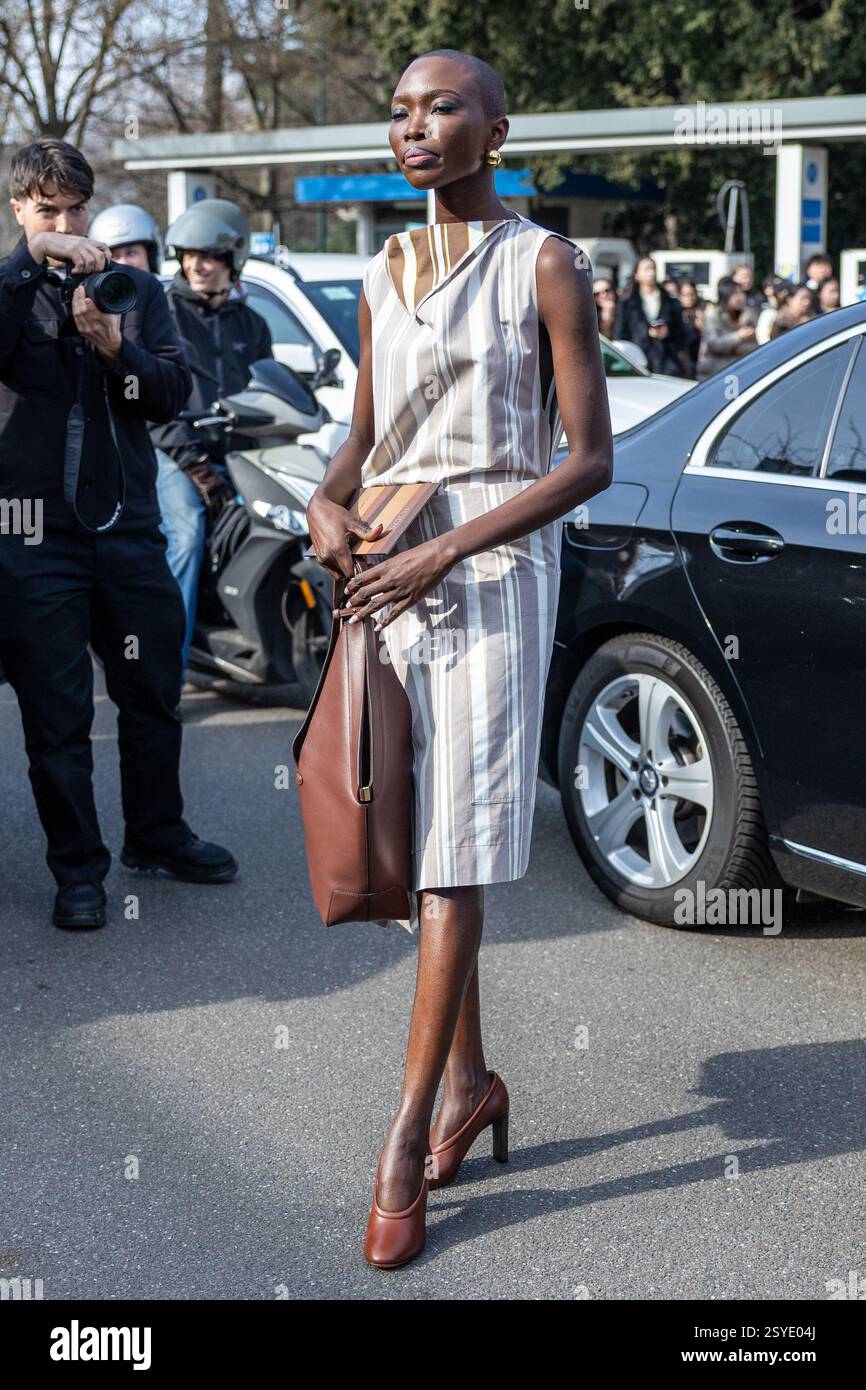 Amina Seck at Tod's fashion show for Milano fashion week women's ...