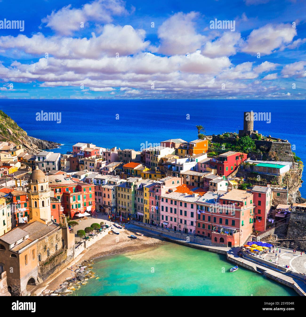 Italy travel and landmarks - "Cinque terre" , beautiful Vernazza ...