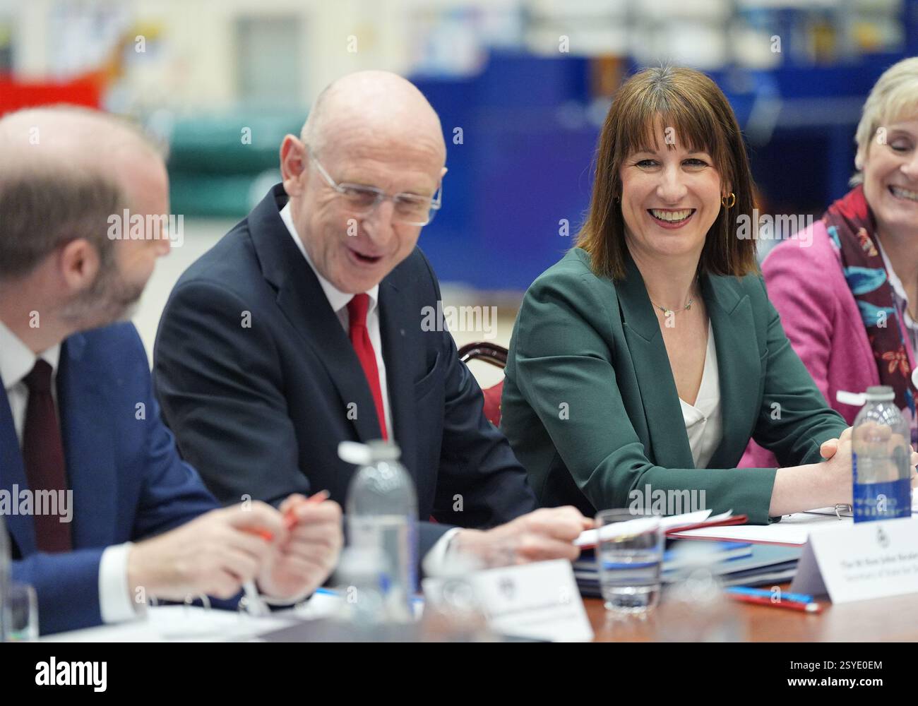 Defence Secretary John Healey and Chancellor of the Exchequer Rachel ...
