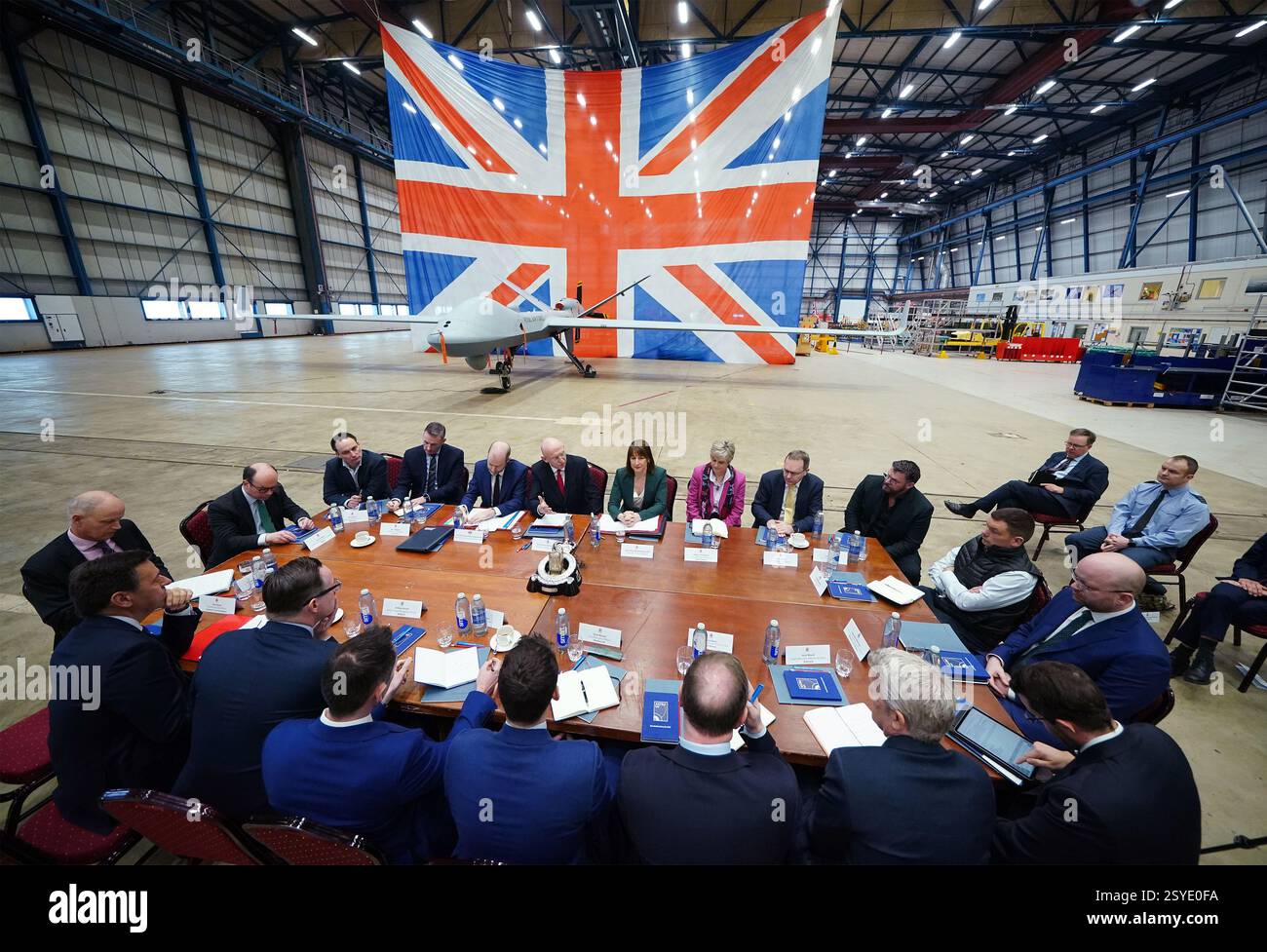 (centre, left to right) Business Secretary Jonathan Reynolds, Defence ...