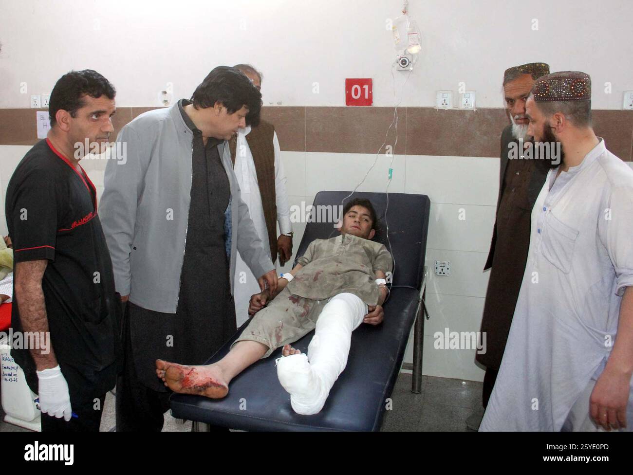 QUETTA, PAKISTAN, FEB 28: Victims of blast are being treated at Civil ...