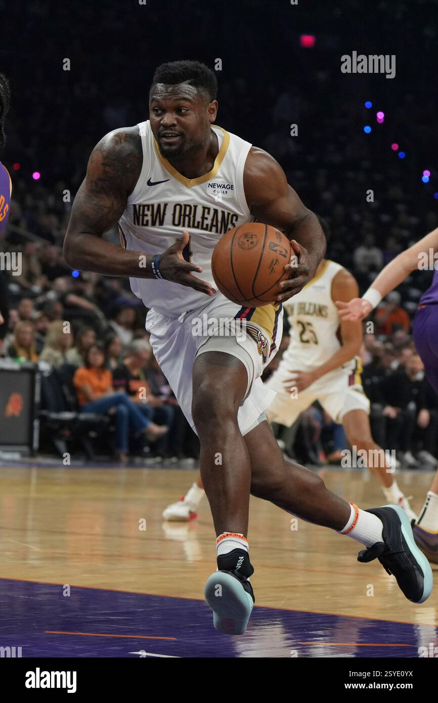 New Orleans Pelicans forward Zion Williamson (1) during the first half ...