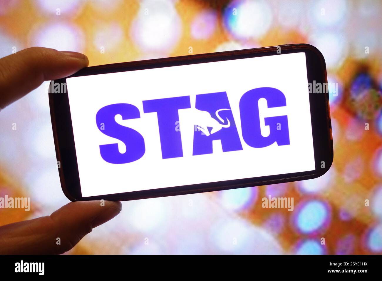 Poland. 27th Feb, 2025. In this photo illustration, the STAG Industrial ...