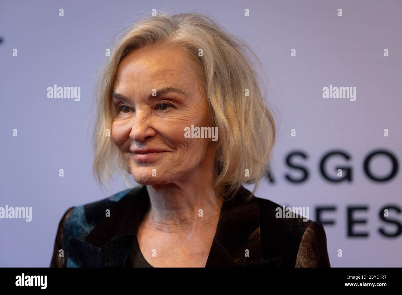 Glasgow, Scotland, 28th Feb. 2025. Hollywood actor Jessica Lange, at ...