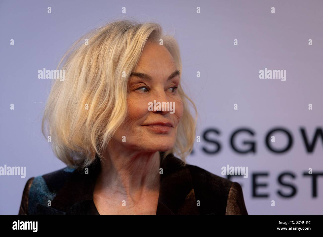 Glasgow, Scotland, 28th Feb. 2025. Hollywood actor Jessica Lange, at ...