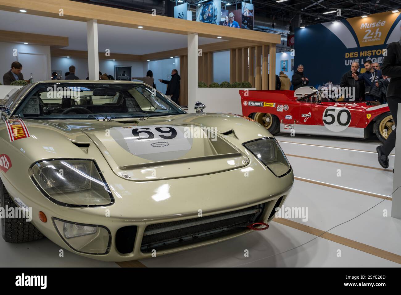 Classic racing cars showcase their legacy at an automotive exhibition ...