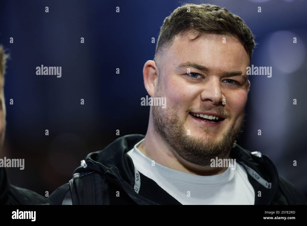 Murray McCallum of Newcastle Falcons is pictured arriving at Kingston ...