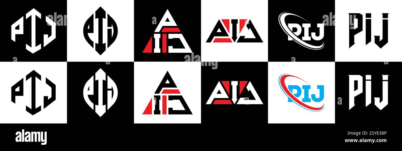 Pij circle logo hi-res stock photography and images - Alamy