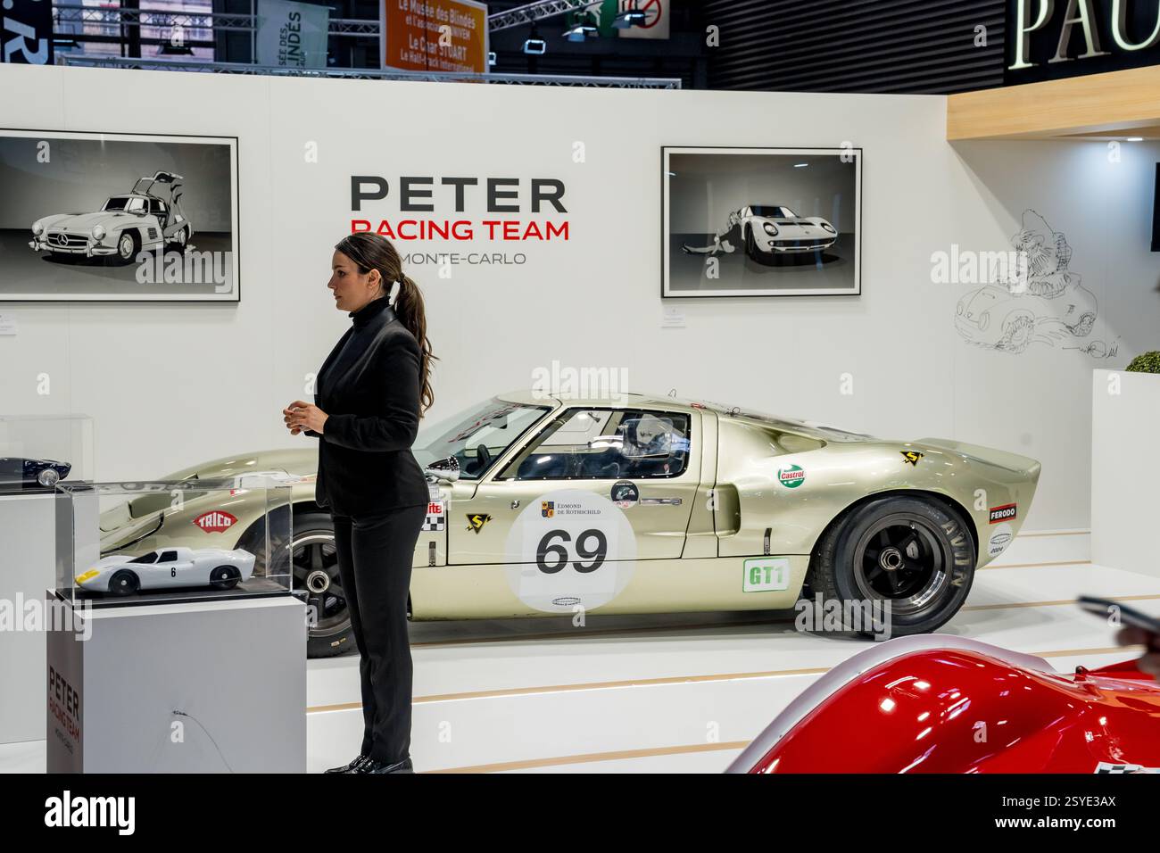 Classic race cars on display showcase automotive history while an ...