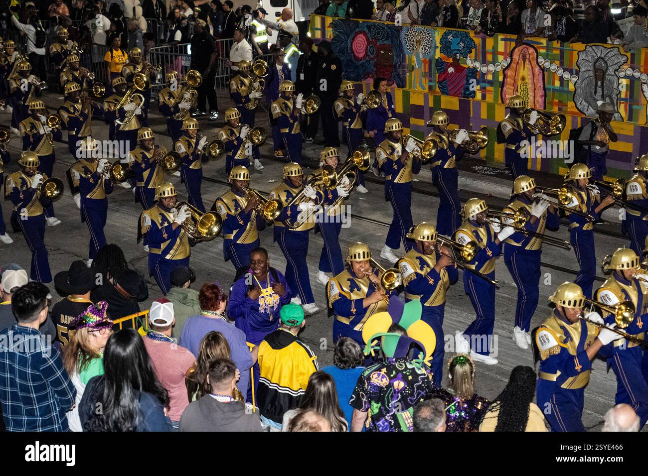 Paradegoers are seen during the Muses Mardi Gras Parade in Uptown New ...